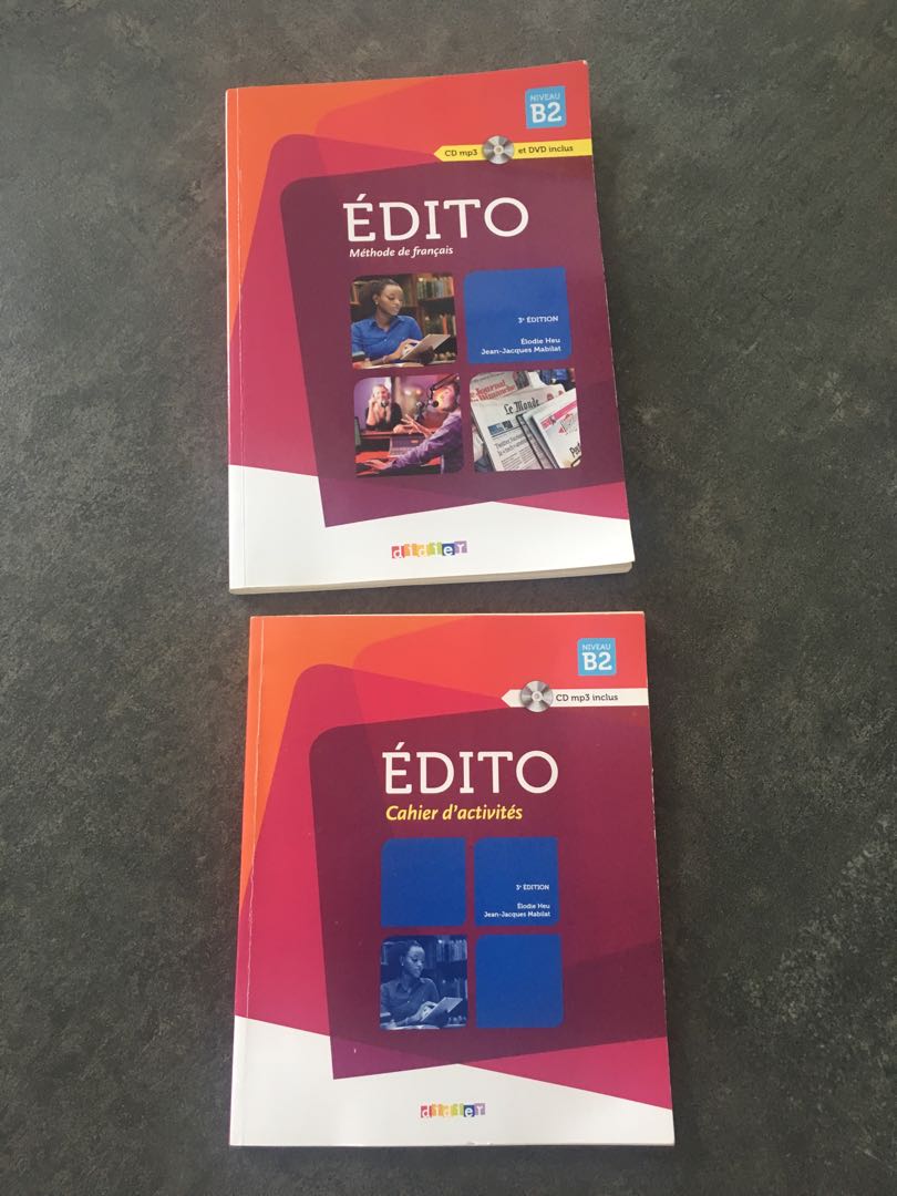 French Books: Edito Level B2 3rd Edition Textbook and Exercise Book ...