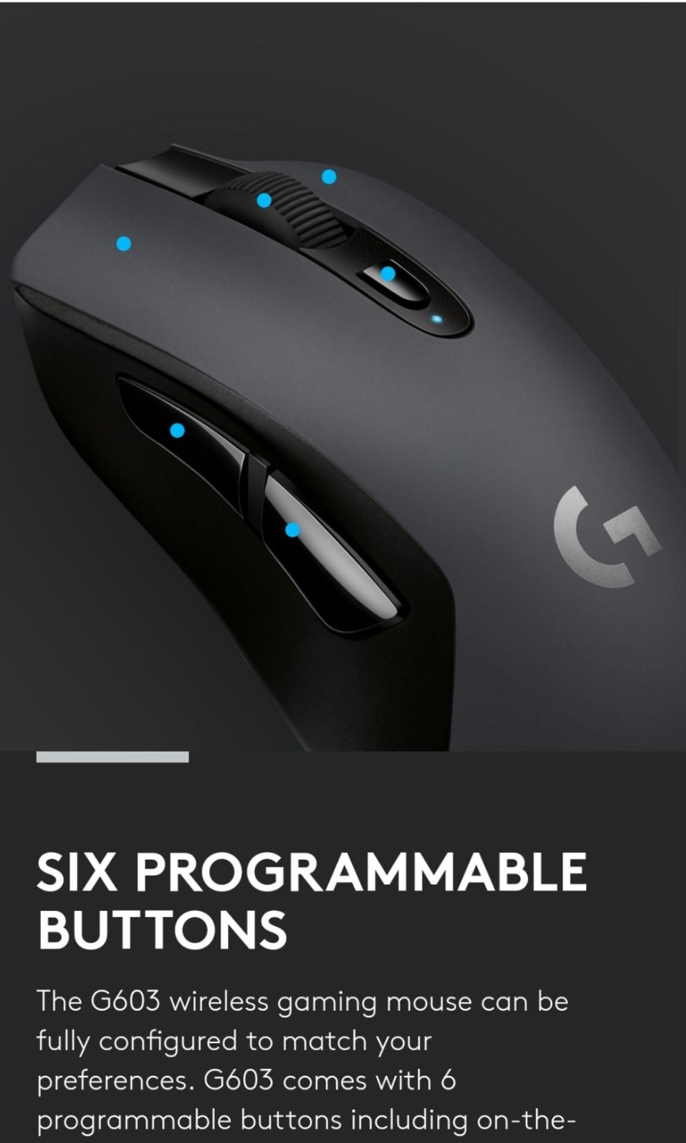 Logitech Wireless Mouse G603, Computers & Tech, Parts & Accessories ...