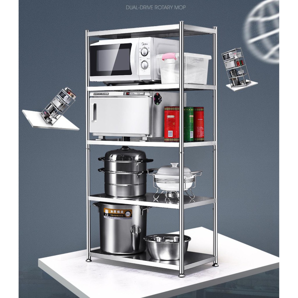 Microwave Oven Stainless Steel Rack/Kitchen Shelf Storage/Oven Organizer, Furniture & Home ...