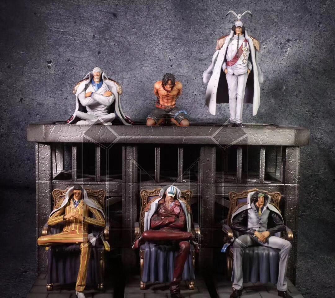 MODEL PALACE One Piece Statue Marineford Ace Execution, Hobbies & Toys ...