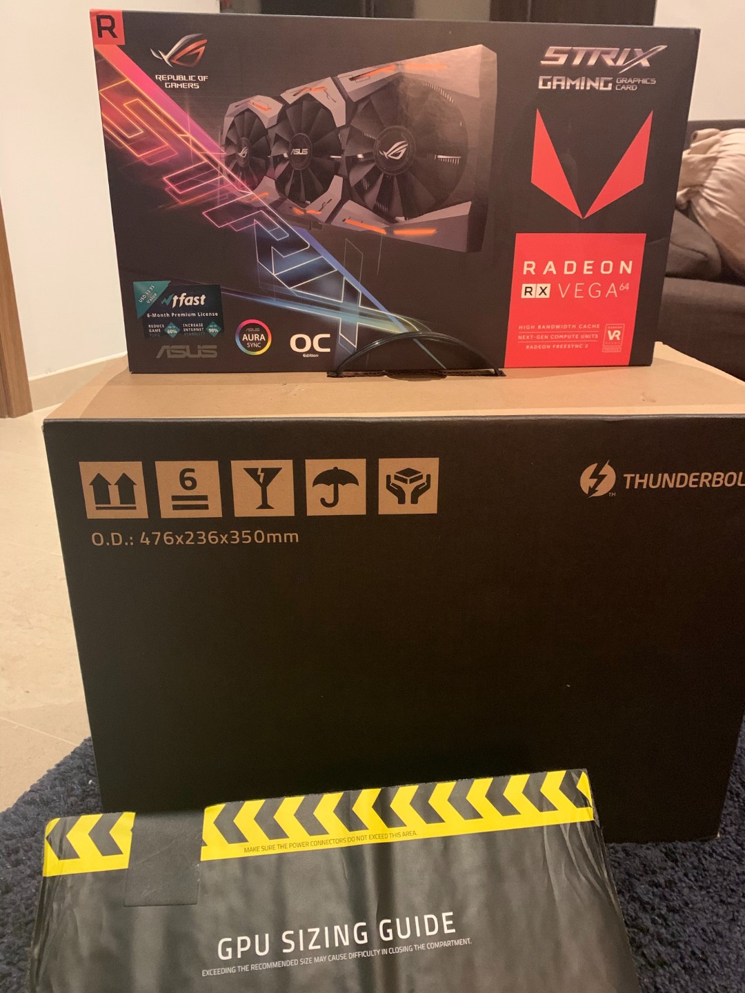 Razer Core X Chroma & Asus ROG Strix AMD Vega 64, Computers & Tech ...