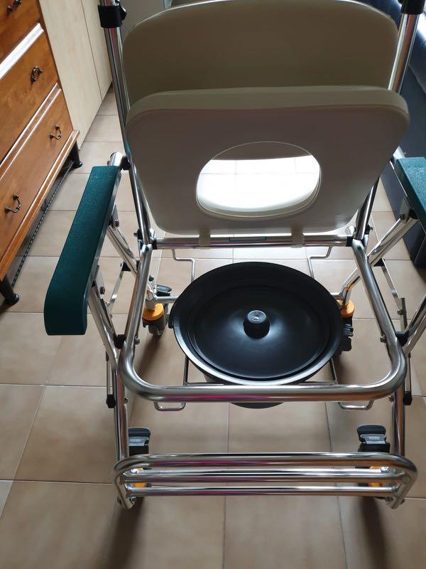 Bion lightweight aluminum Shower Commode Chair, Furniture & Home Living ...