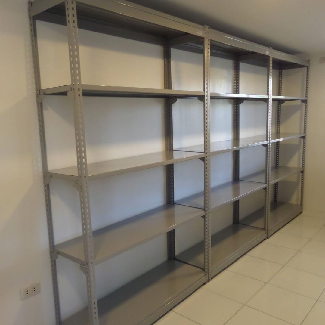 Steel Rack - Gray Color Open Rack Shelve -Adjustable layers, Furniture ...