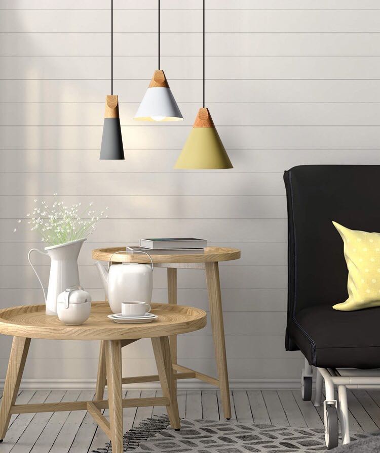 Conical Pendant Light 0188, Furniture & Home Living, Lighting & Fans ...