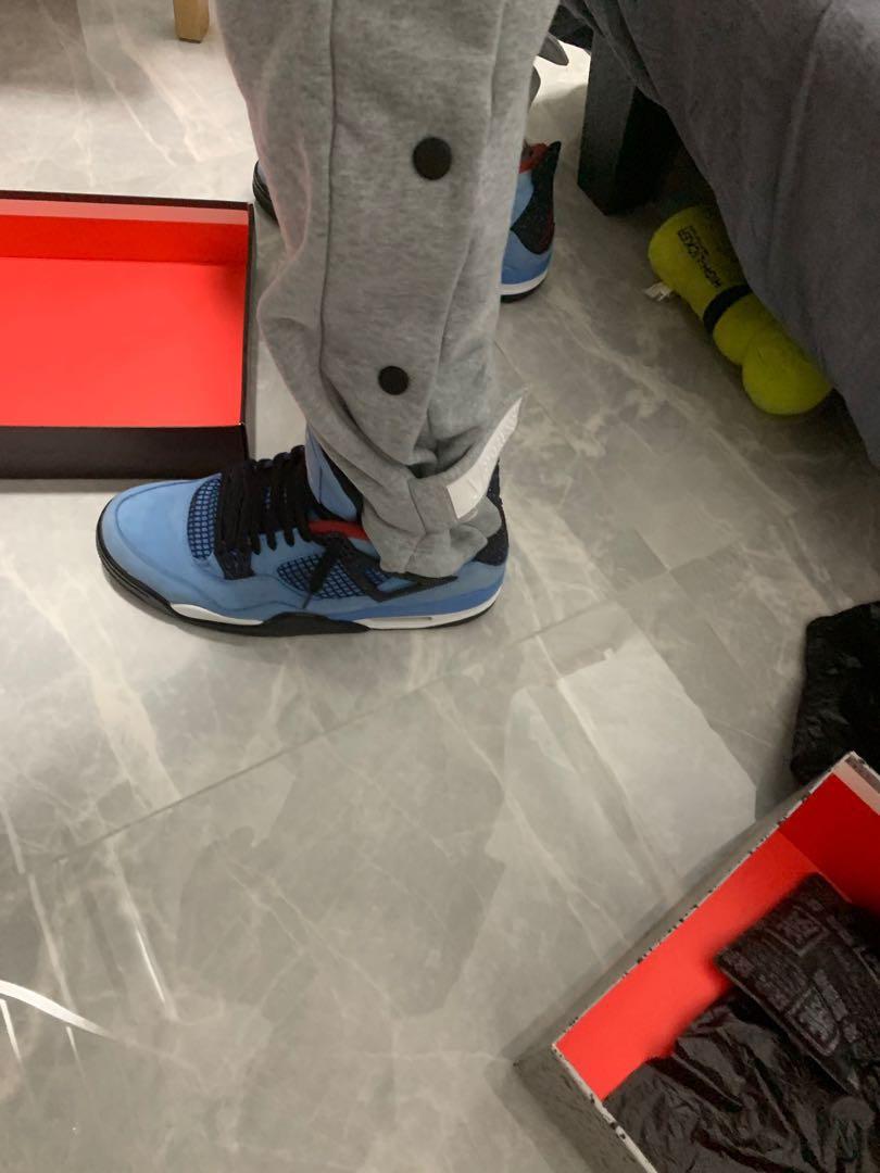 Air jordan 4 travis Scott, Men's Fashion, Footwear, Sneakers on Carousell
