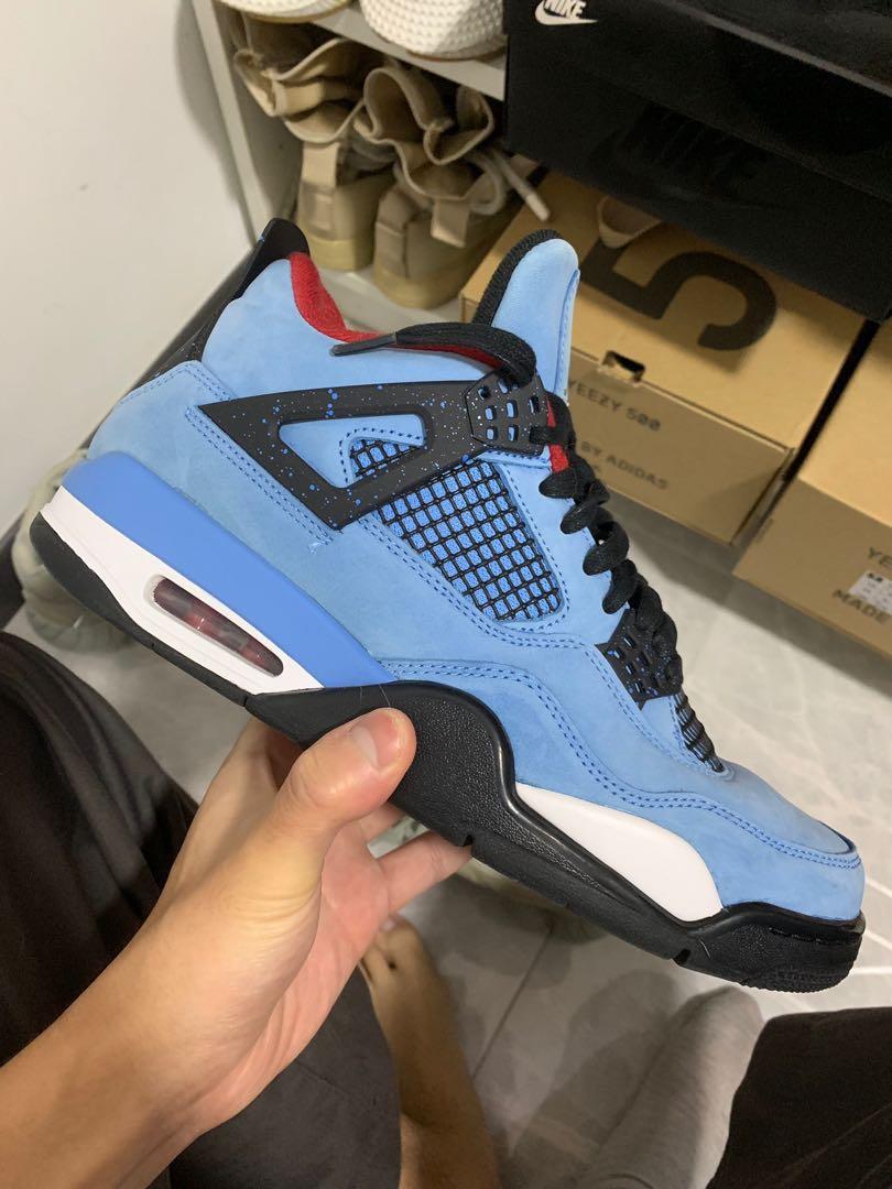Air jordan 4 travis Scott, Men's Fashion, Footwear, Sneakers on Carousell