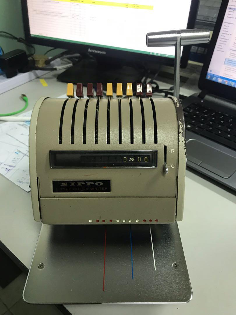 Antique cheque writer 30yrs old, Hobbies & Toys, Stationery & Craft ...