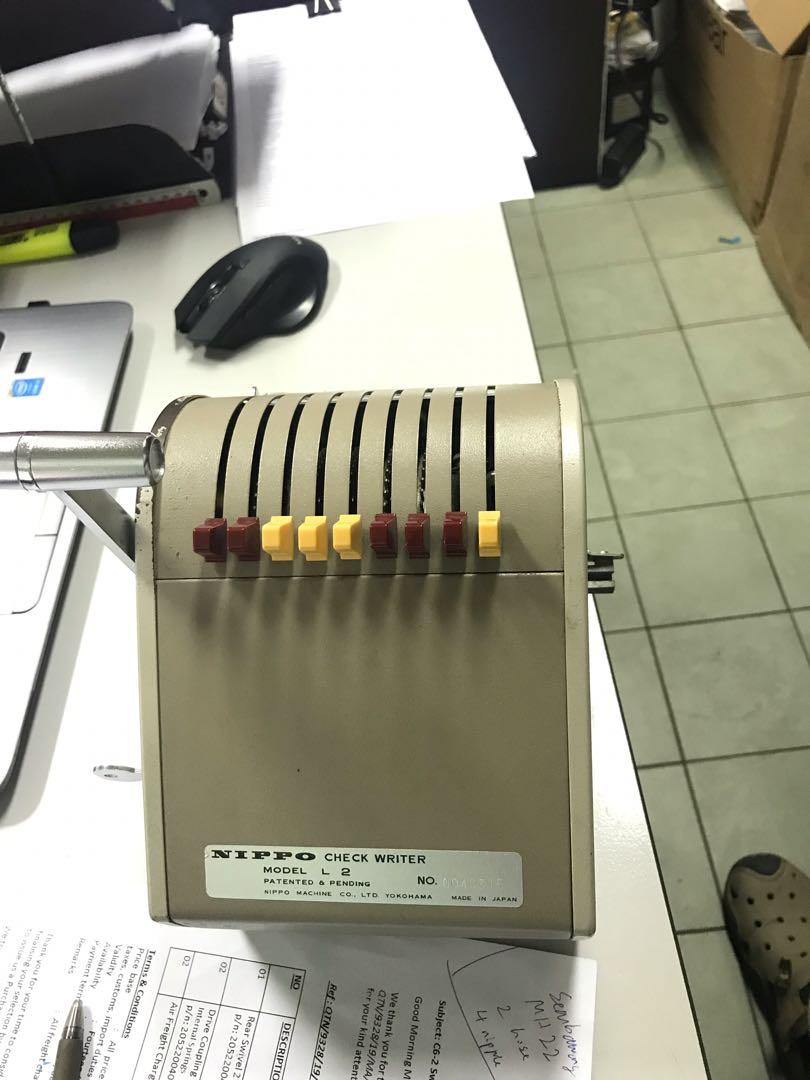 Antique cheque writer 30yrs old, Hobbies & Toys, Stationery & Craft ...