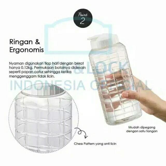 Botol Lock & Lock 1 liter, Kitchen & Appliances di Carousell