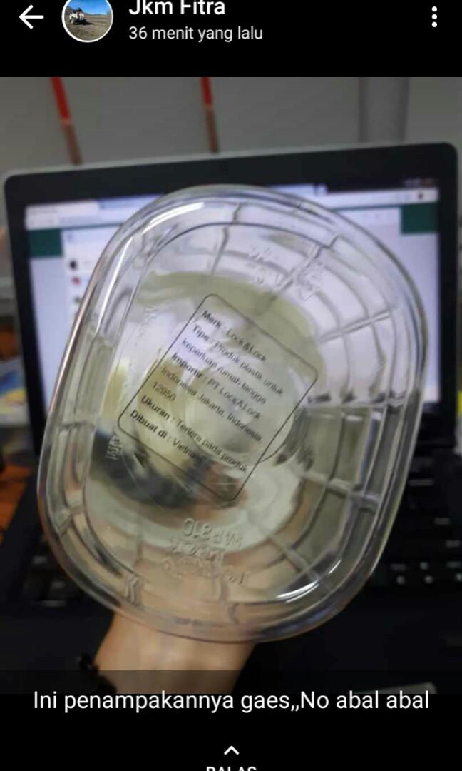 Botol Lock & Lock 1 liter, Kitchen & Appliances di Carousell