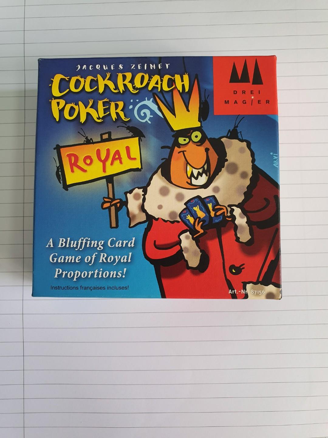Cockroach Poker Royal, Hobbies & Toys, Toys & Games on Carousell