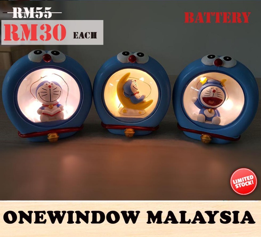 Cute Doraemon Night Lamp, Furniture & Home Living, Home Decor, Other ...