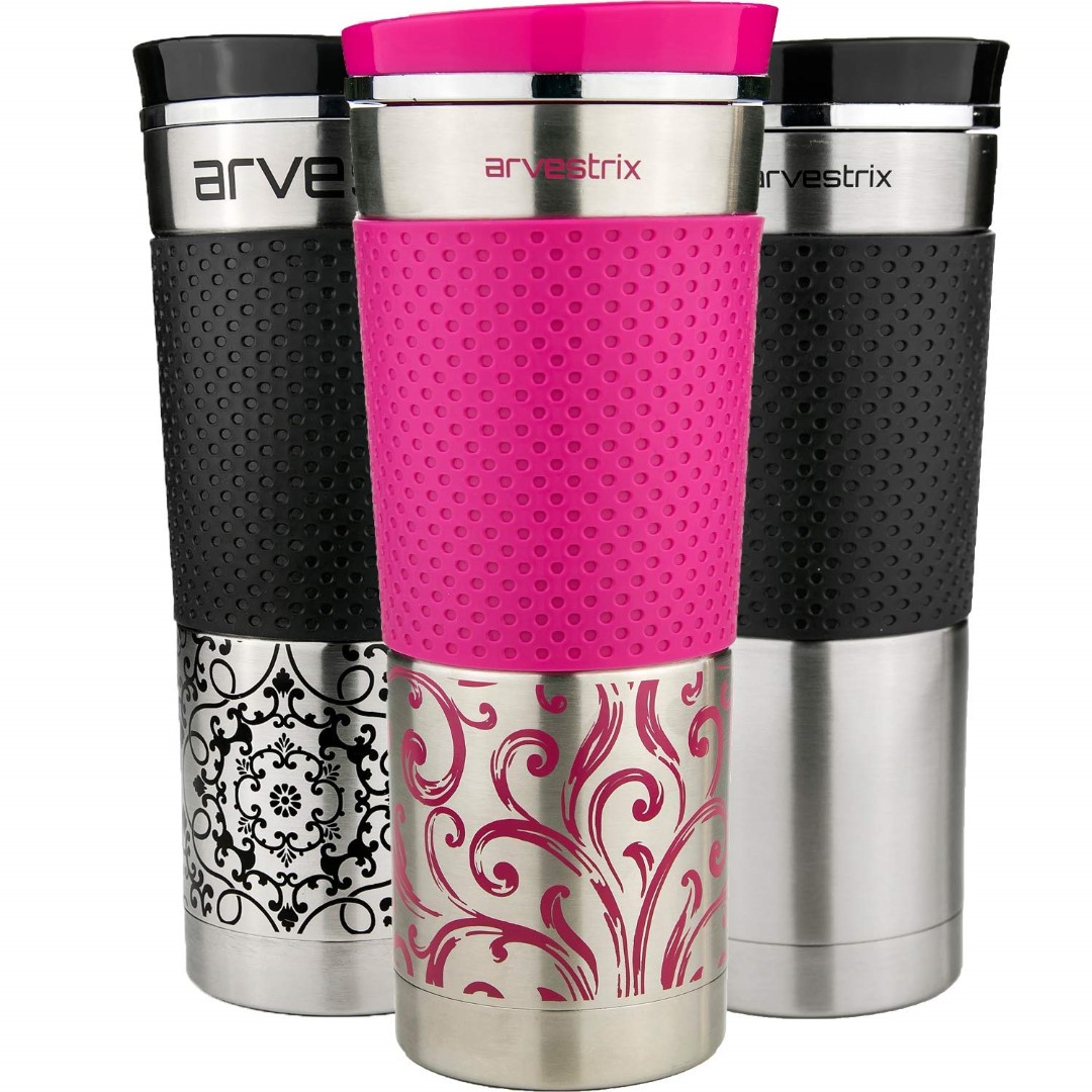 E0180 Arvestrix Vacuum Insulated Coffee Travel Mug | Stainless Steel ...