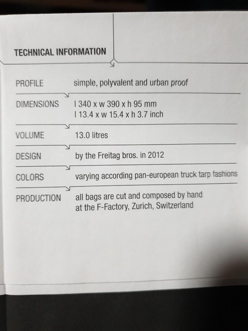 Freitag Tote F91 Pritchett, Men's Fashion, Bags, Sling Bags on Carousell