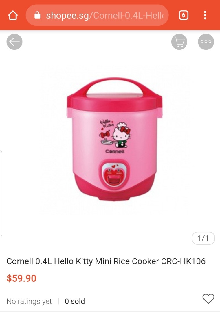 Hello kitty rice cooker, TV & Home Appliances, Kitchen Appliances ...