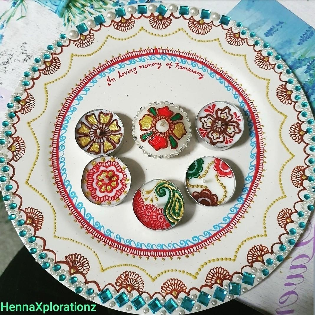 Henna plate, Hobbies & Toys, Stationery & Craft, Occasions & Party ...