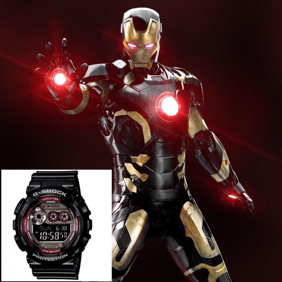 Iron Man Casio G-Shock gd-120ts-1, 名牌, 手錶 - Carousell