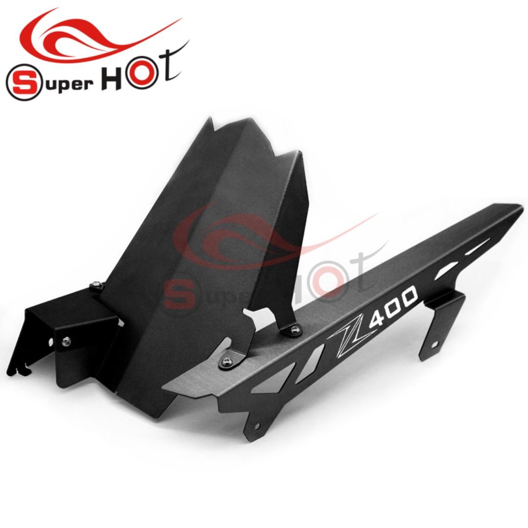 Kawasaki Z400 rear mudguard mud guard splashguard splash hugger chain ...