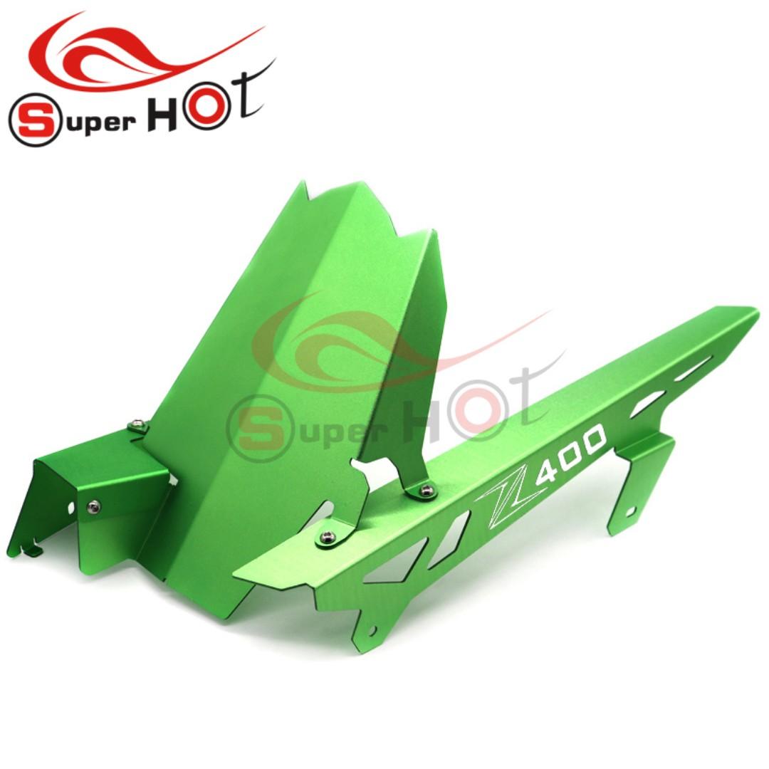 Kawasaki Z400 rear mudguard mud guard splashguard splash hugger chain ...