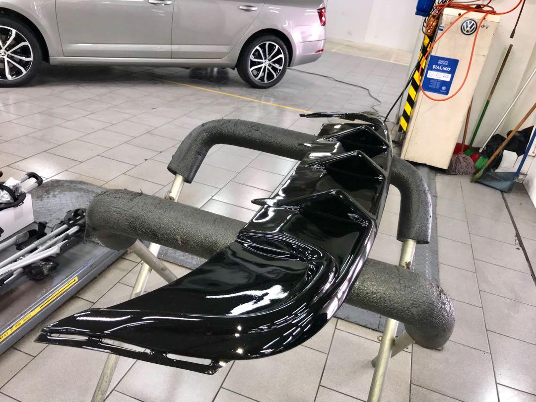 Passat CC/CC Rear bumper aftermarket diffuser, Car Accessories ...