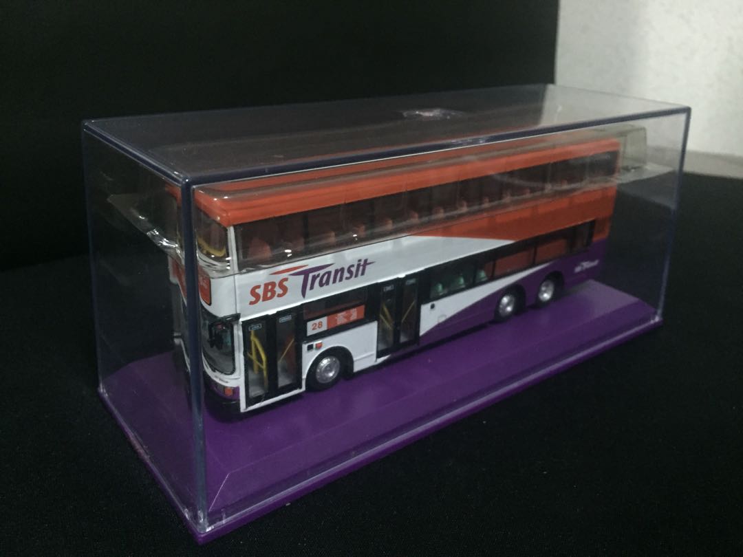 Rare Singapore SBS Double Deck Diecast Bus Model, Vintage ...