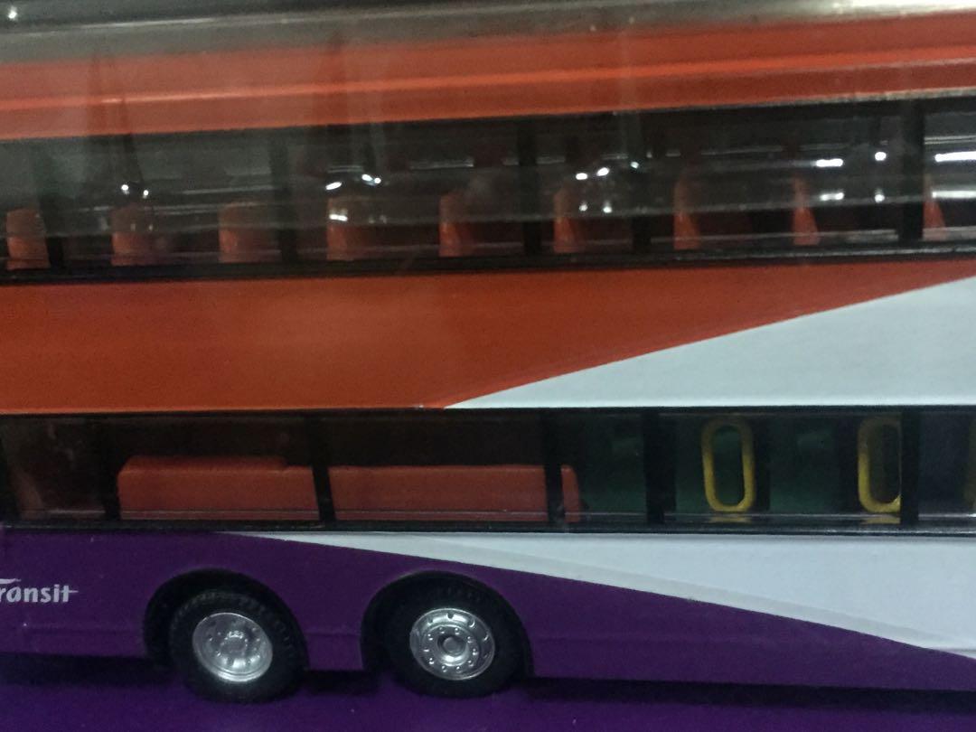 Rare Singapore SBS Double Deck Diecast Bus Model, Vintage ...