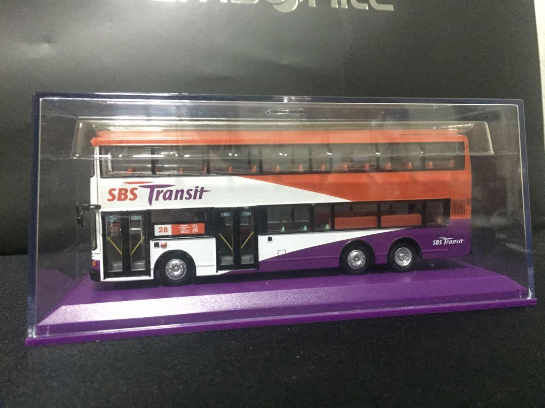 Rare Singapore SBS Double Deck Diecast Bus Model, Vintage ...