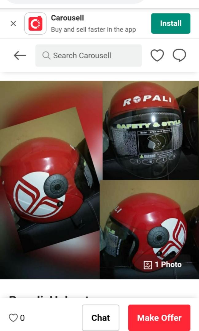 Ropali helmet, Motorbikes, Motorbike Parts & Accessories, Helmets and ...
