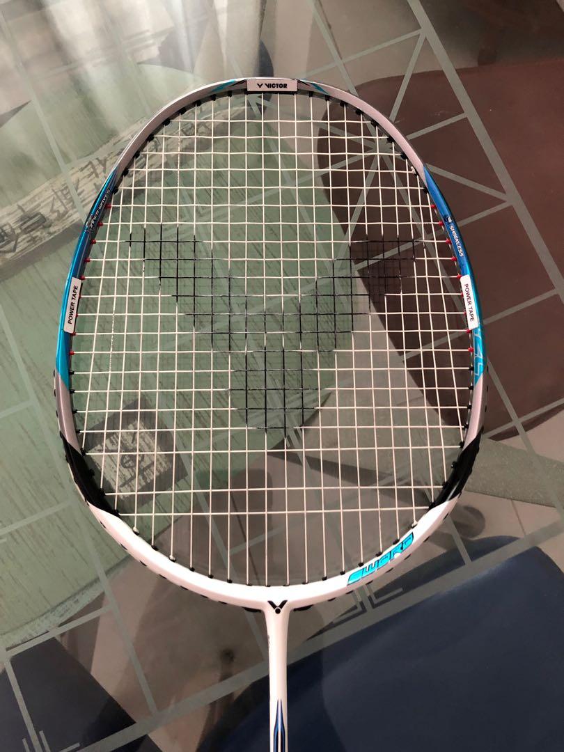 Badminton Racket Victor brave sword 12L, Sports Equipment, Sports ...