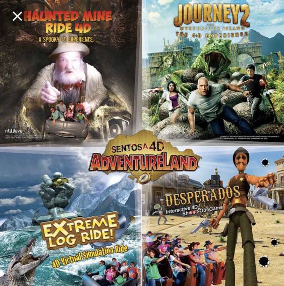 Sentosa 4D Adventure Land, Tickets & Vouchers, Local Attractions ...