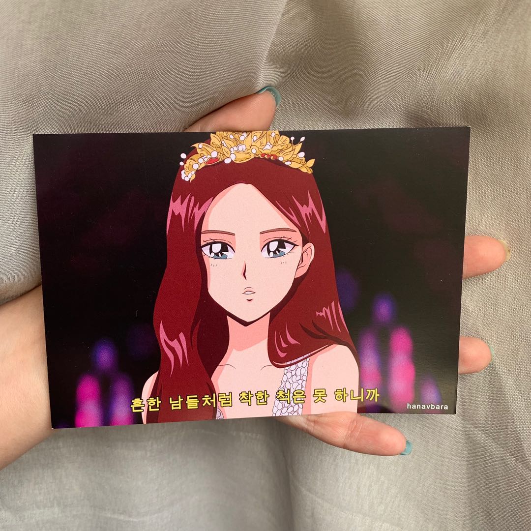 Blackpink Hanavbara Rose Print, Hobbies & Toys, Memorabilia ...