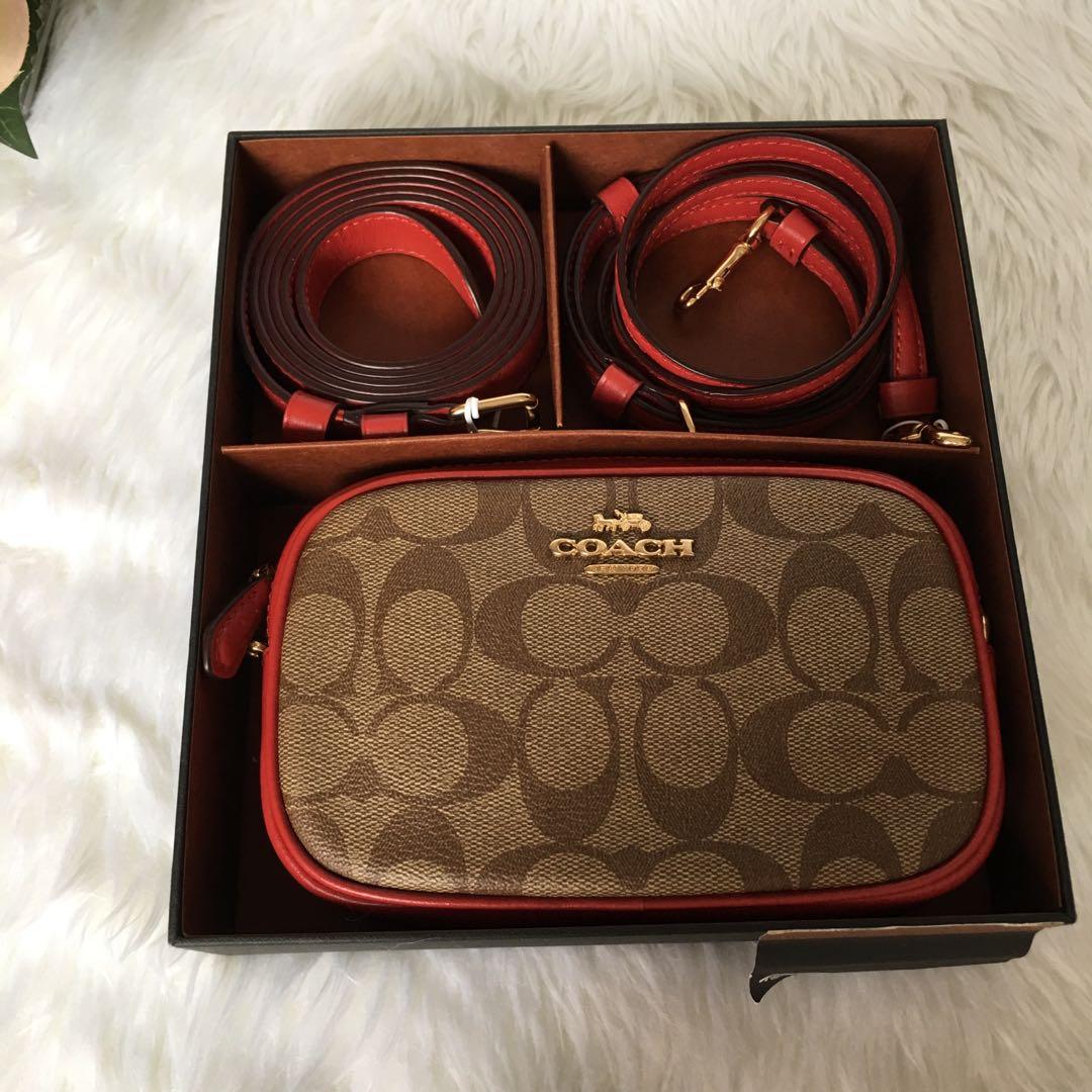 COACH CONVERTIBLE BELT BAG IN SIGNATURE CANVAS COACH, Women's Fashion ...