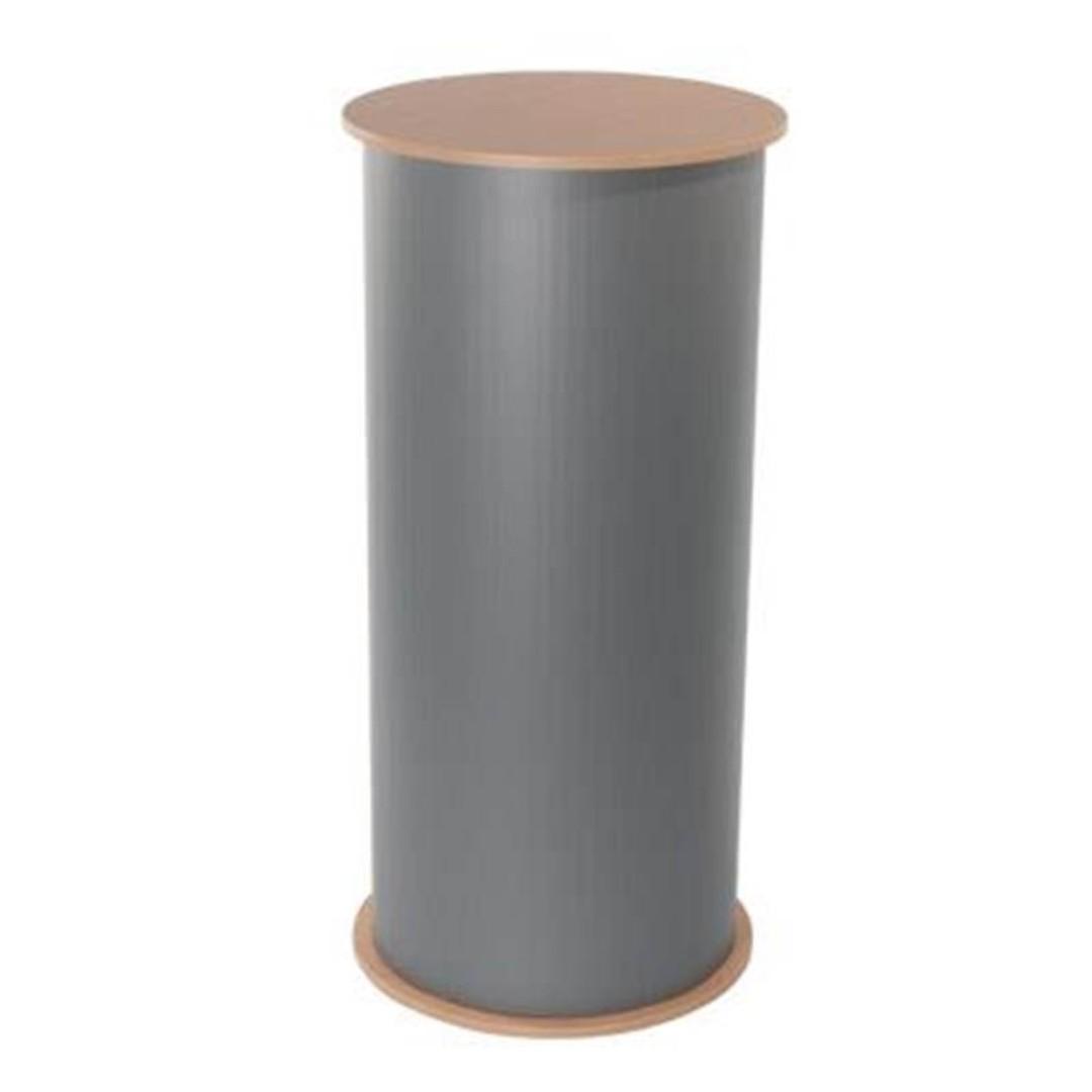 Cocktail Round Promo Table Booth Portable Corrugated Panel Pop Up Desk ...