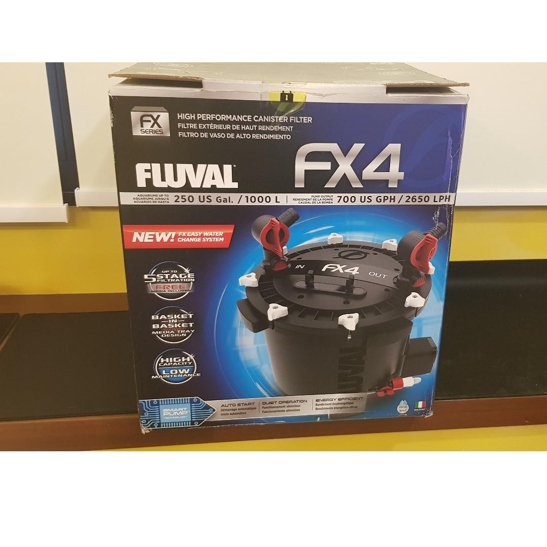 Fluval Canister Filter, FX4 Filter (250 Gal), Pet Supplies, Homes ...