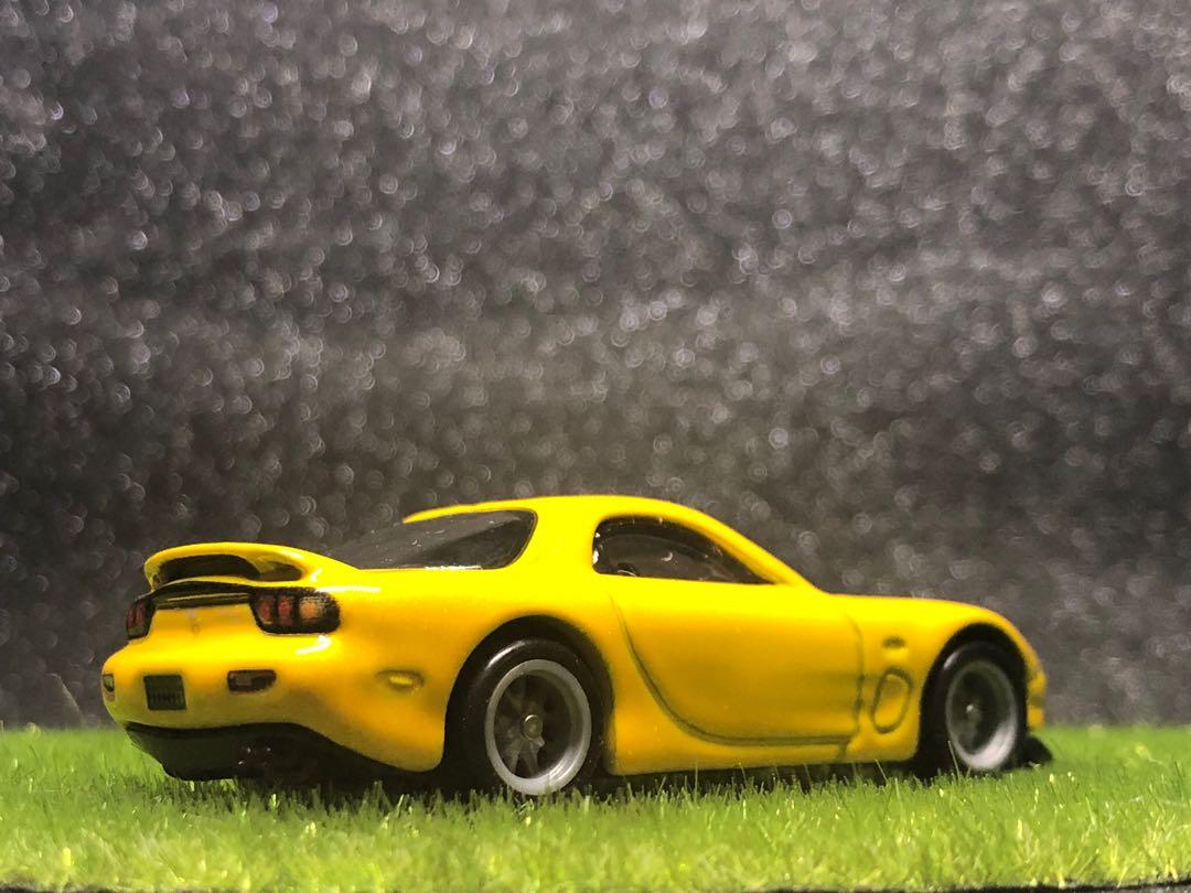 Hot Wheels Premium Street Tuner Mazda RX7 Redsuns (Yellow), Hobbies ...