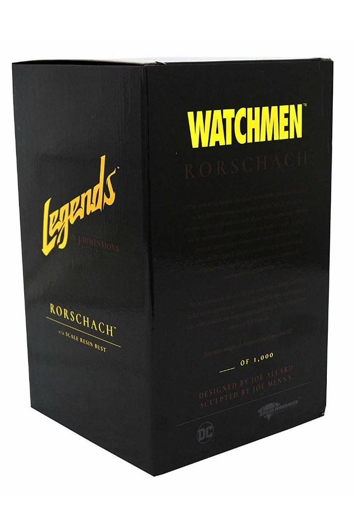 Limited Edition Legends in 3-Dimensions: Watchmen Movie Rorschach Half ...