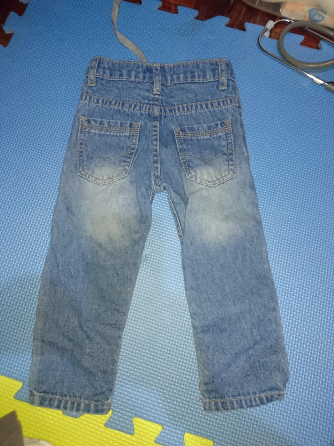 Maong pants, Babies & Kids, Babies & Kids Fashion on Carousell