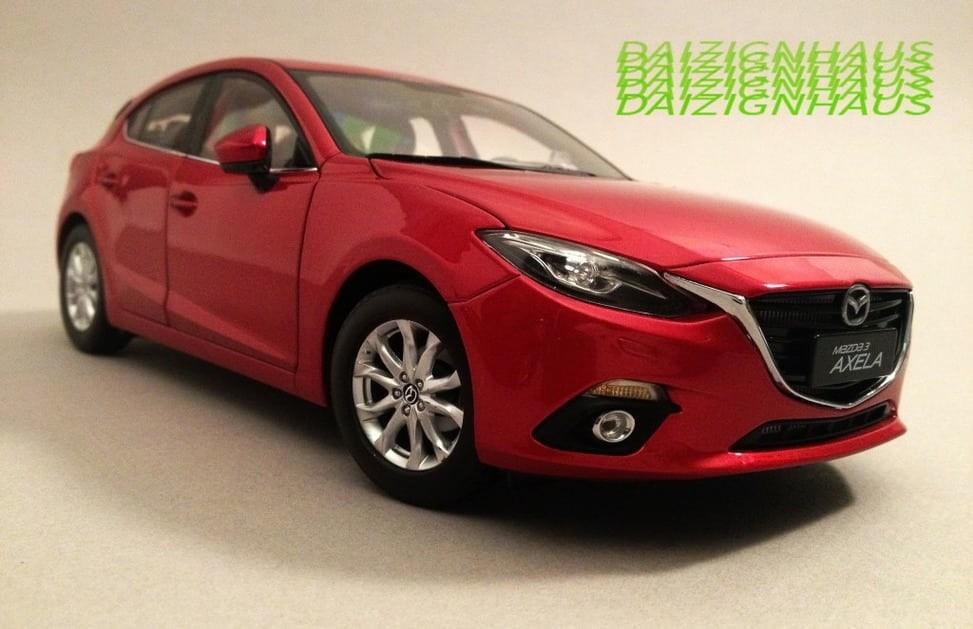 Mazda 3 AXELA Sedan 1:18 (Red) Diecast Realistic, Hobbies & Toys, Toys ...