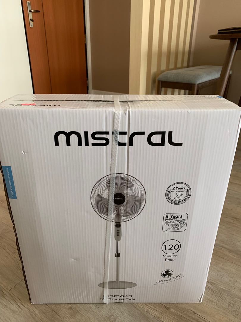 Mistral standing fan 16 c/w box (new), Furniture & Home Living ...