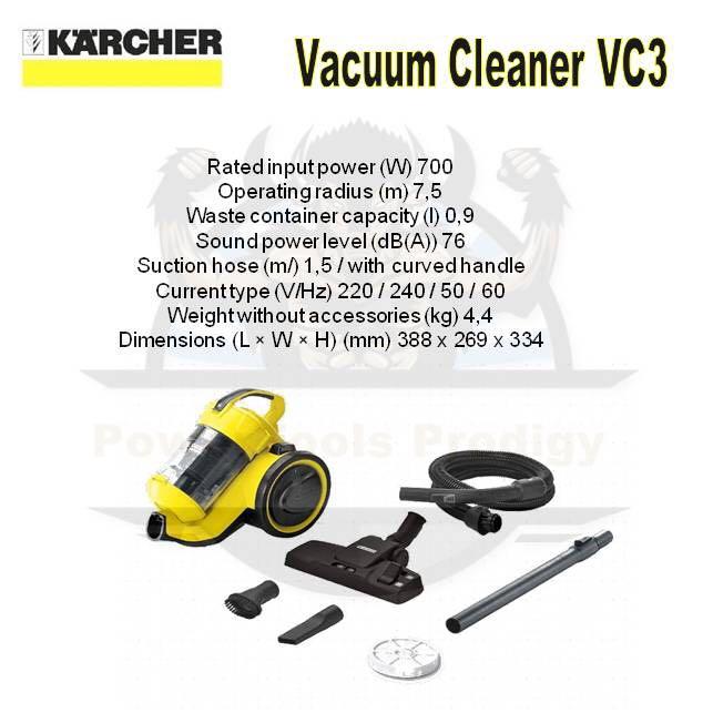 [NEW] KARCHER VC 3 PLUS VACUUM CLEANER / MULTI CYCLONE VACUUM CLEANER ...