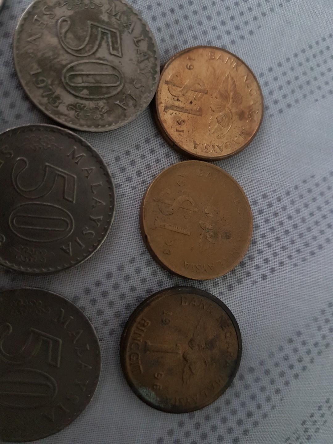 Old Malaysian Coins, Vintage & Collectibles, Currency on Carousell