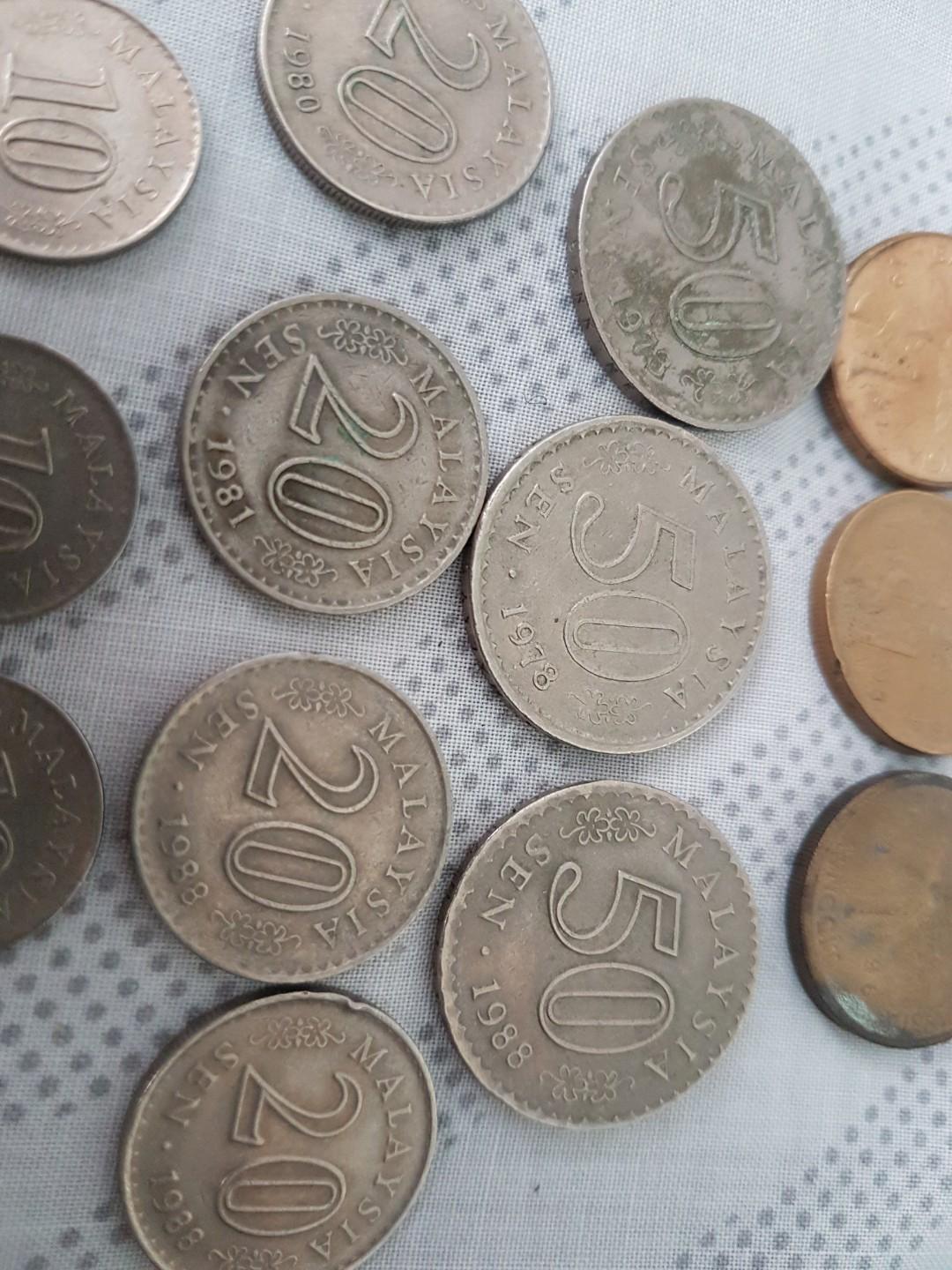 Old Malaysian Coins, Vintage & Collectibles, Currency on Carousell