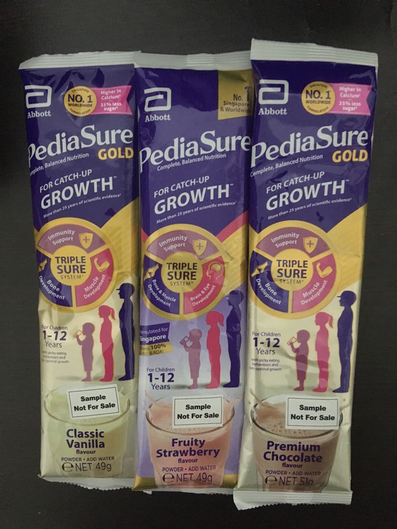 Pediasure Milk Sachet in 3 flavors, Babies & Kids, Nursing & Feeding ...