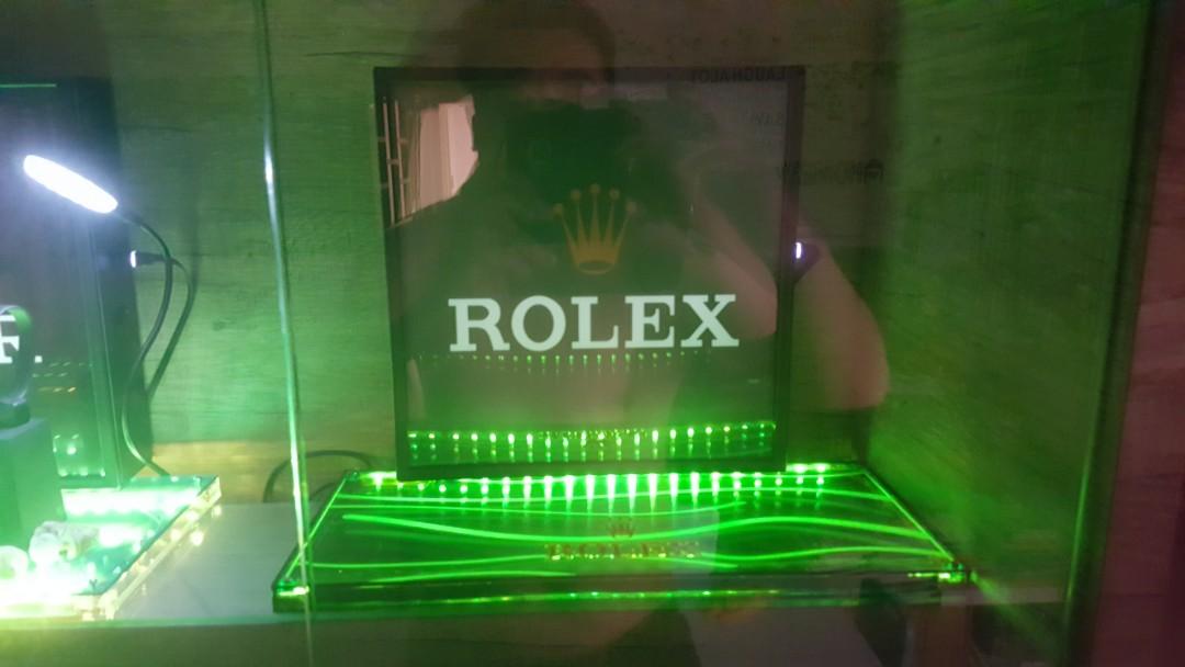 Rolex tudor omega display light box custom and base tray with Led ...