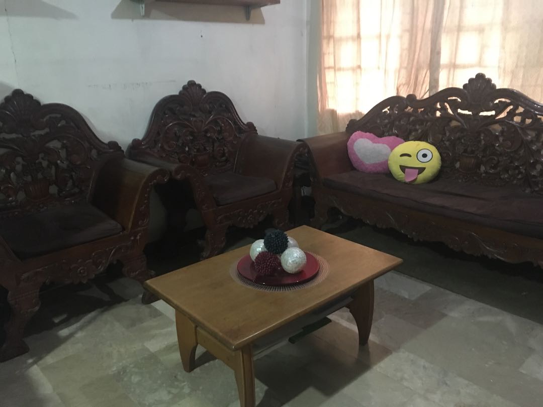 Solid Narra Sala Set, Furniture & Home Living, Furniture, Sofas on ...