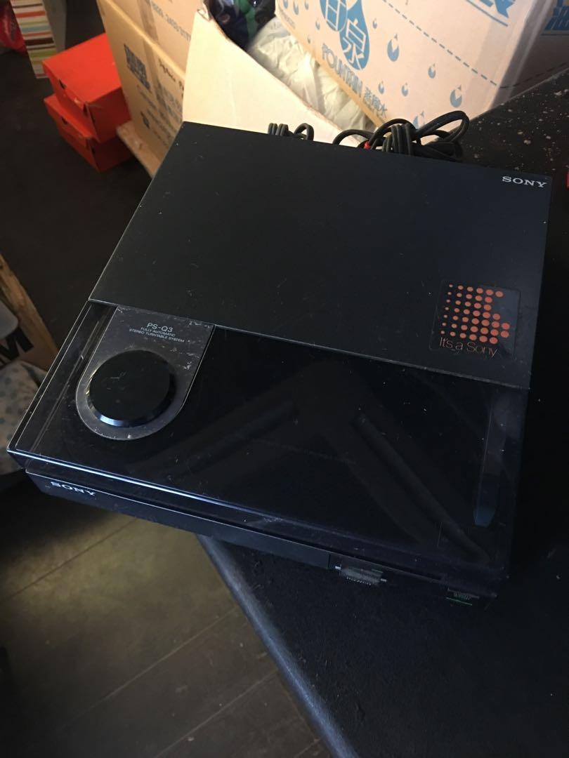 Sony mini LP player 黑膠唱機, 音響器材, 音樂播放裝置 MP3及CD Player - Carousell