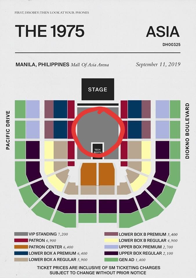 The 1975 in Manila, VIP Standing Ticket, Tickets & Vouchers, Event ...