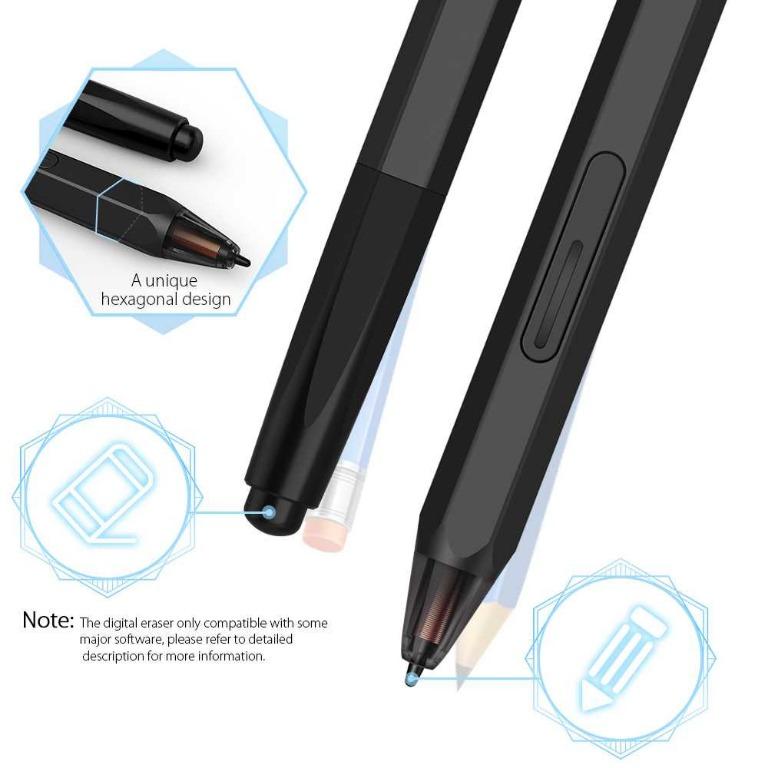XP-Pen Deco02 Graphics Digital Drawing Tablet with P06 Passive Pen ...