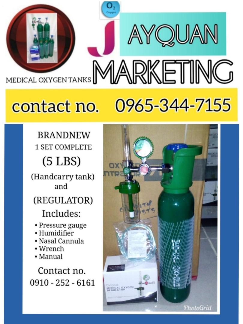 5lbs complete set medical oxygen tank, Beauty & Personal Care, Face ...