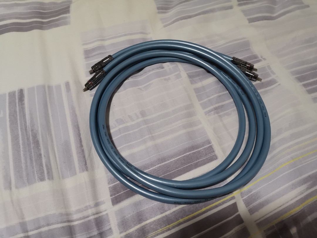 Atlas cable Titan OCC RCA to RCA 1.5m pair interconnect, Audio ...